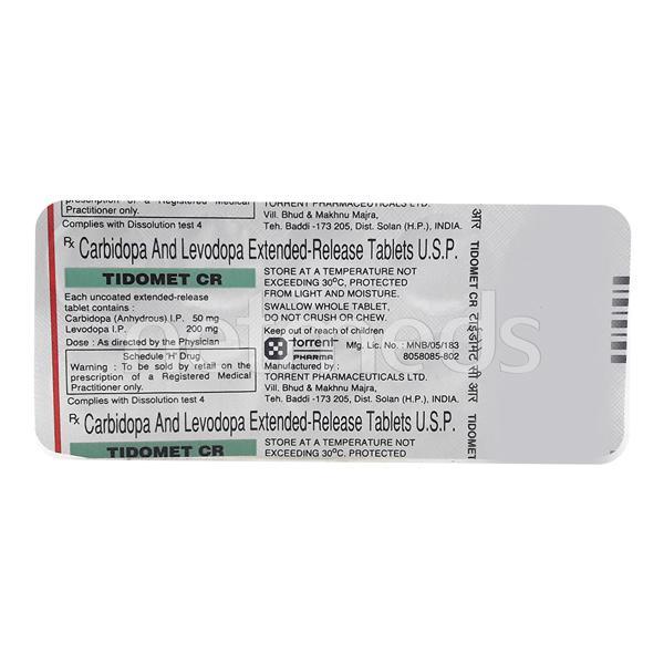 Tidomet CR Tablet 10'S