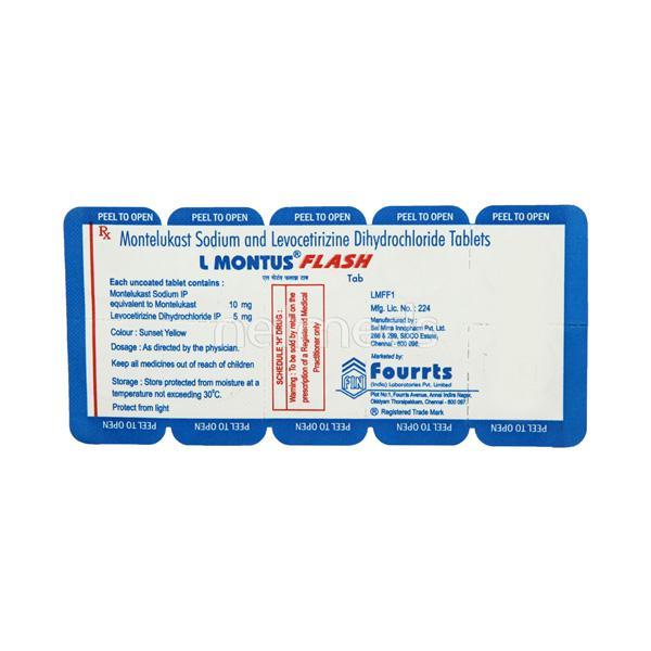 L Montus Flash Tablet 10'S