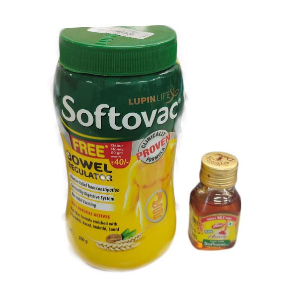 Softovac Powder 250g with Free Dabur Honey 50g - Natural Laxative for ...