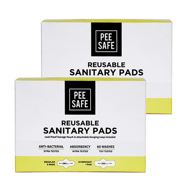 Buy Pee Safe Reusable Sanitary Pads (Regular 14's + Overnight 18's ...