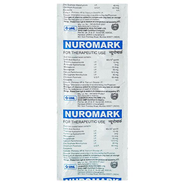 Buy NUROMARK Tablet 10's Online at Upto 25% OFF | Netmeds