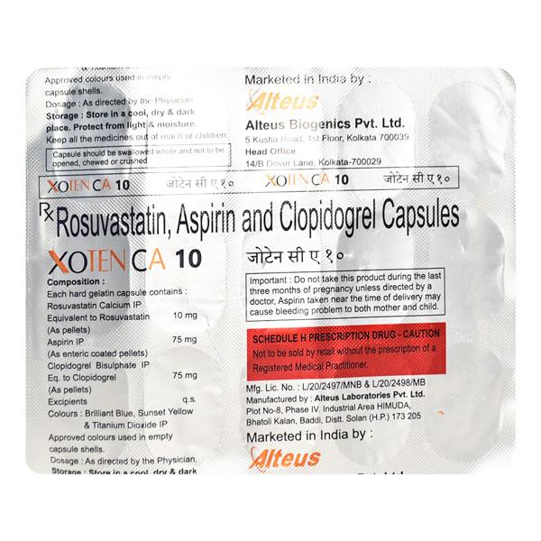 Buy XOTEN CA 10 Capsule 15's Online at Upto 25% OFF | Netmeds