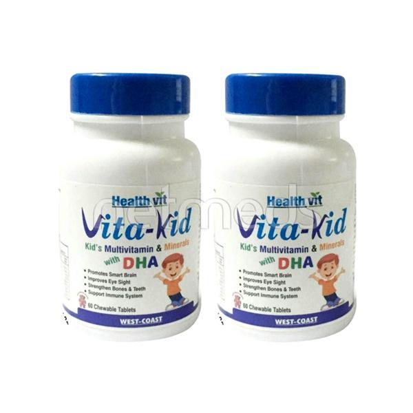 Healthvit Vita-Kid Kids Multivitamin With Dha & Minerals Chewable ...