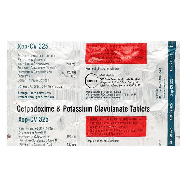 XOP CV 325 Tablet 10's