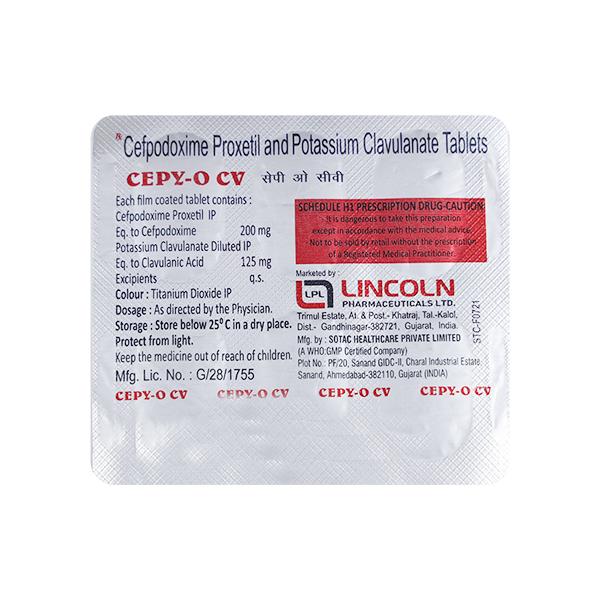 Cepy O CV 200/125mg Tablet 6'S