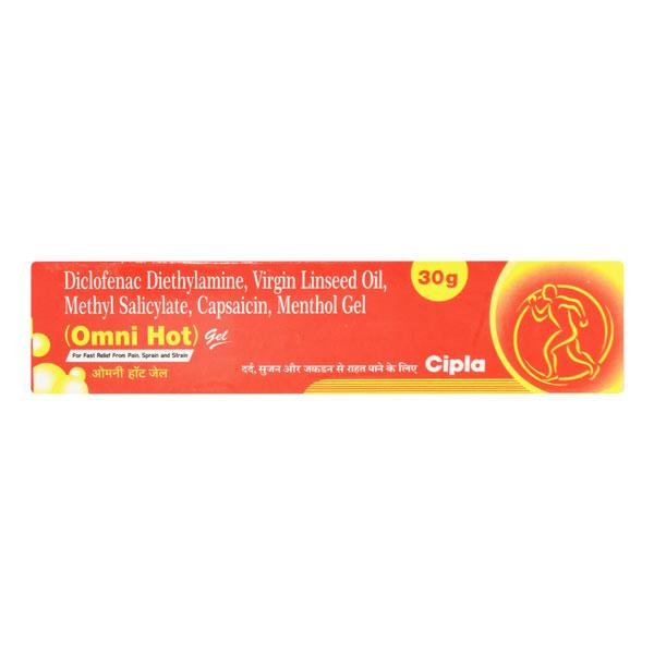 Omni Hot Gel 30gm Price, Uses, Side effects, Substitutes | Netmeds