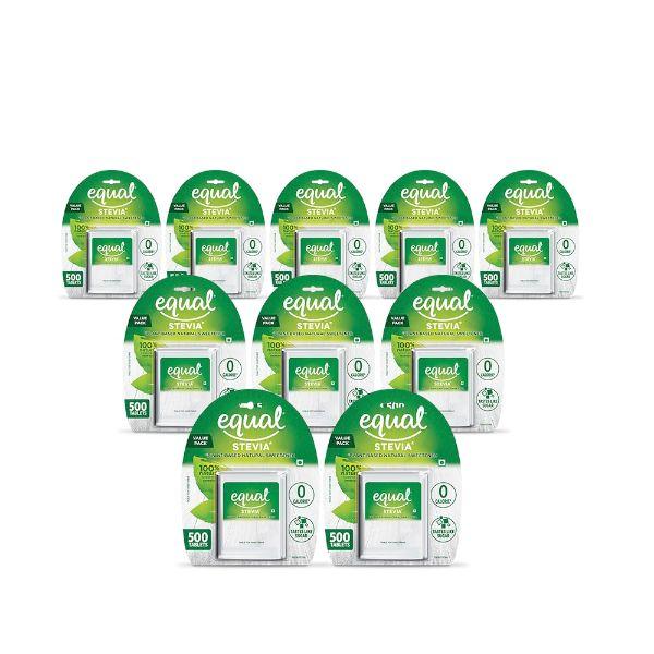 Equal Stevia Sweetener Tablet (Pack of 10 x 500's) 1's Online at Best ...