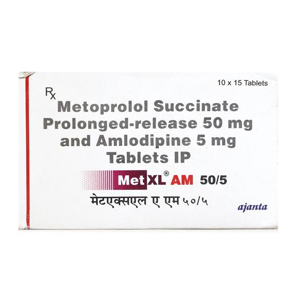 MET XL AM 50/5mg Tablet 15'S