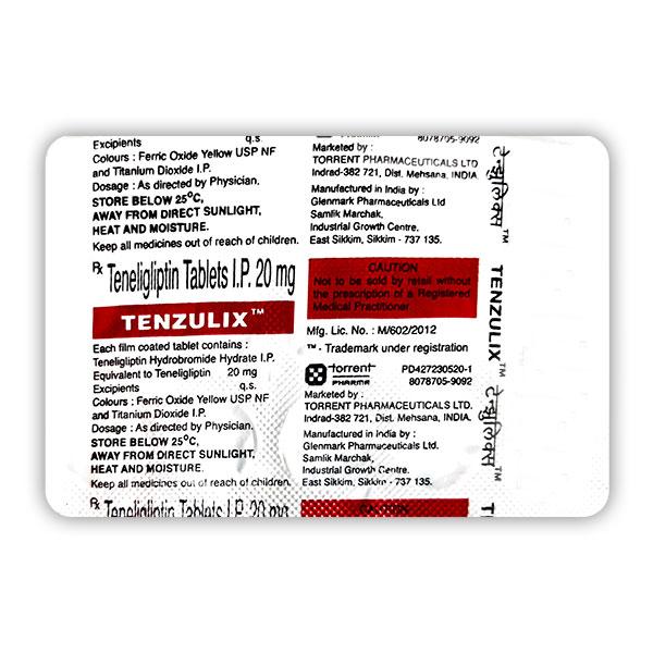 TENZULIX 20mg Tablet 15's