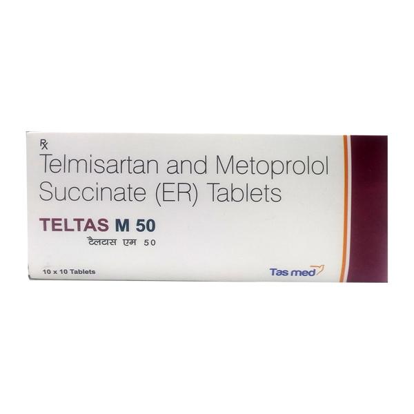 TELTAS M 50 Tablet 10's : Uses, Side Effects, Price | Netmeds