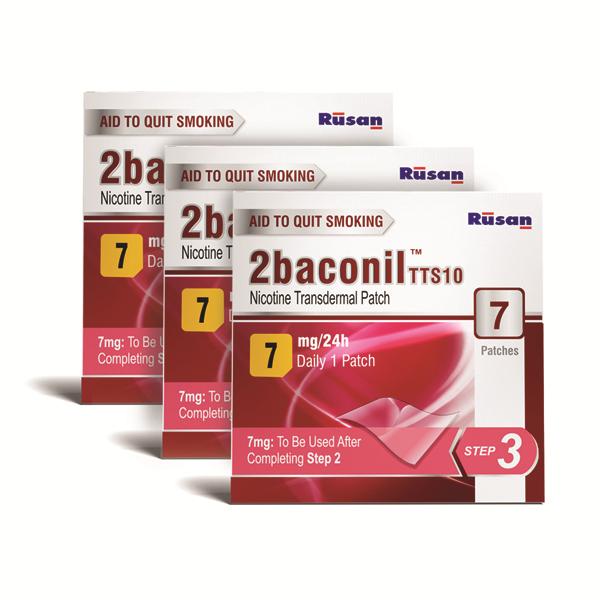 2baconil TTS10 07mg Nicotine Transdermal Patches (Pack of 3 x 7's ...