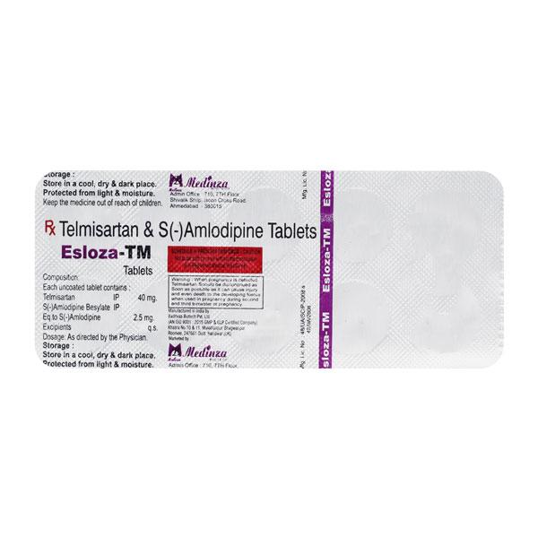 ESLOZA TM Tablet 10's Price, Uses, Side effects, Substitutes | Netmeds