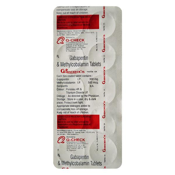 GABACHECK M Tablet 10's
