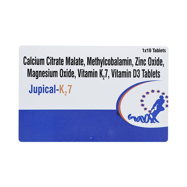 JUPICAL K2 7 Tablet 10's Price, Uses, Side effects, Substitutes | Netmeds
