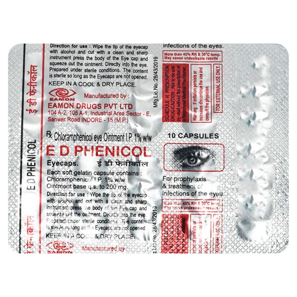 E D PHENICOL EYE Caps 10's