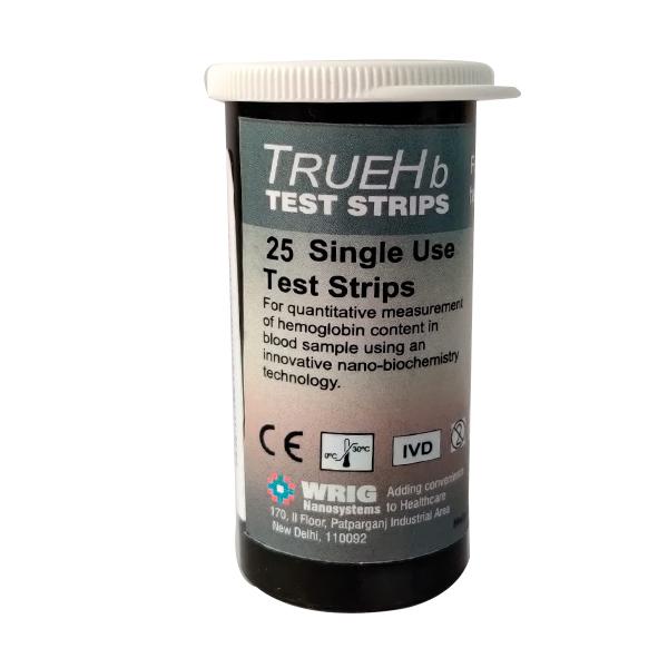 TrueHb Hemometer Test Strips 25's for Hemoglobin Testing at Home | Netmeds