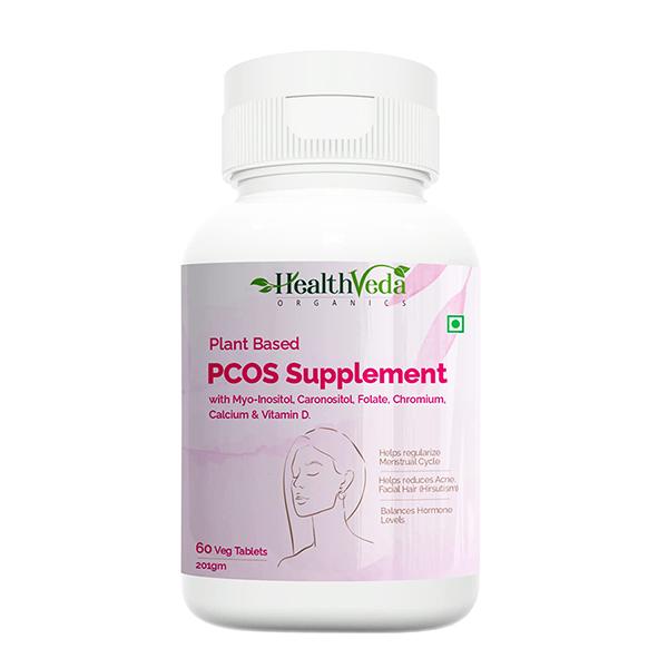 Buy Health Veda Plant Based PCOS Supplement Veg Tablet 60's Online at ...