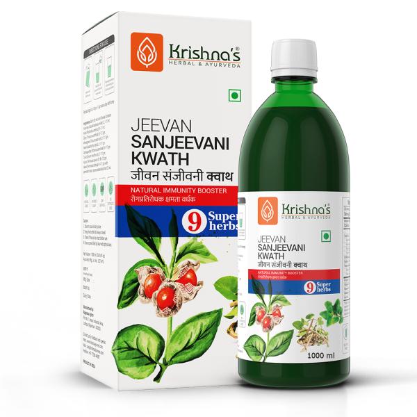 Buy Krishna's Herbal & Ayurveda Jeevan Sanjeevani Kwath 1000 ml Online ...