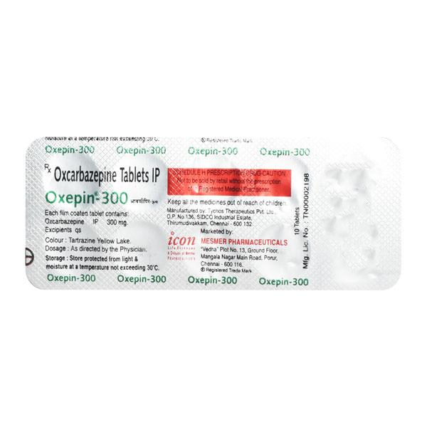 Buy Oxepin 300mg Tablet 10'S Online at Upto 25% OFF | Netmeds