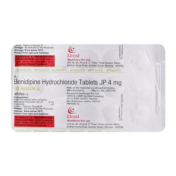 BENIDIN 4 Tablet 15's
