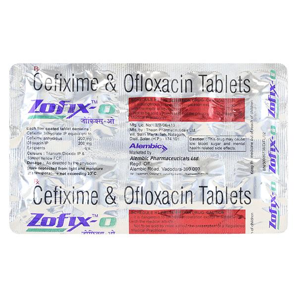 Zofix O Tablet 10'S Price, Uses, Side effects, Substitutes | Netmeds