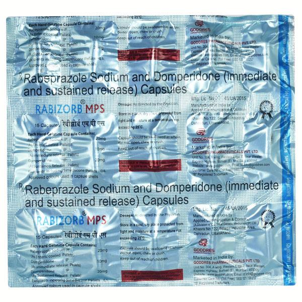 Buy RABIZORB MPS Capsule 15's Online at Upto 25% OFF | Netmeds