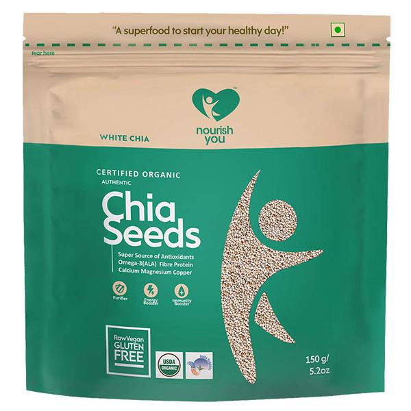 Buy Nourish You White Chia Seeds 150 gm Online at Discounted Price ...