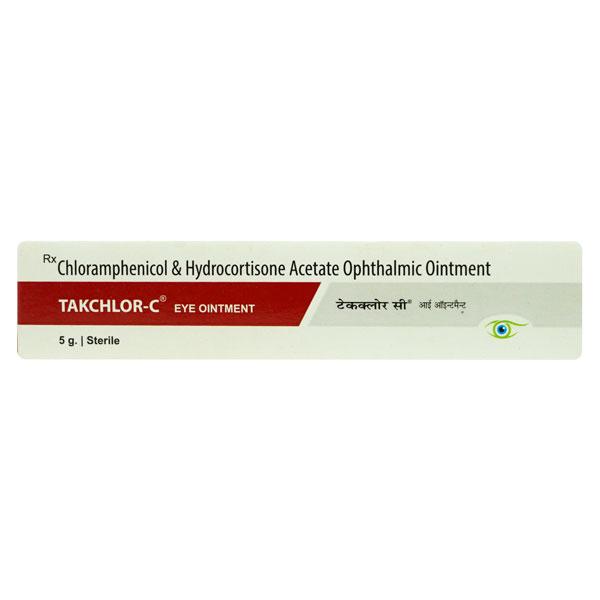 Buy TAKCHLOR C Eye Ointment 5gm Online at Upto 25% OFF | Netmeds