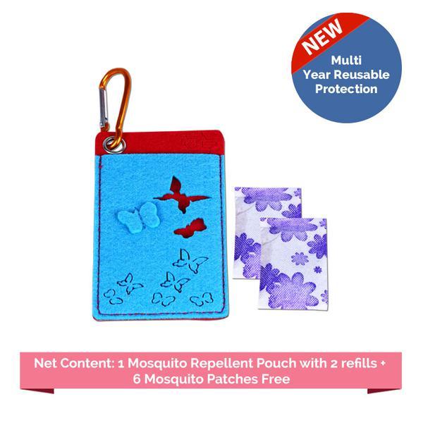 Baby Safety Inc Butterfly Mosquito Repellent Pouches (2 Refills + 6 ...