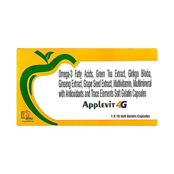 Buy APPLEVIT 4G Soft Gelatin Capsule 10's Online at Upto 25% OFF | Netmeds