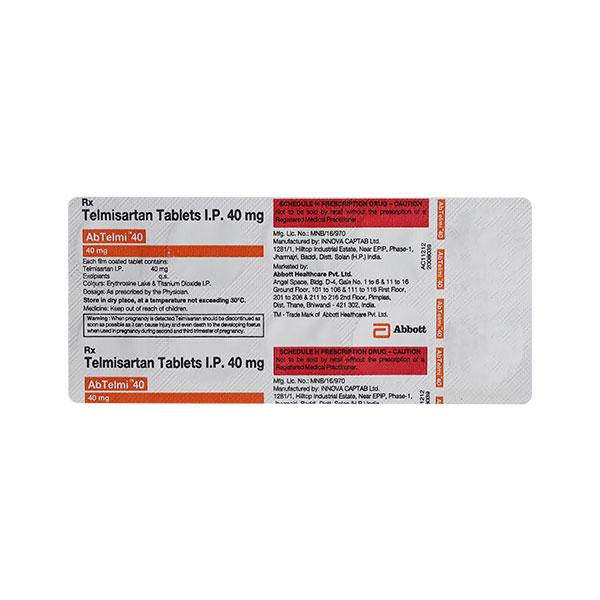 ABTELMI 40mg Tablet 10's : Uses, Side Effects, Price | Netmeds