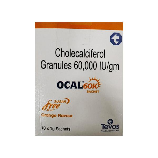 OCAL 60k Sugar Free Orange Flavour Sachet 1's Price, Uses, Side effects ...