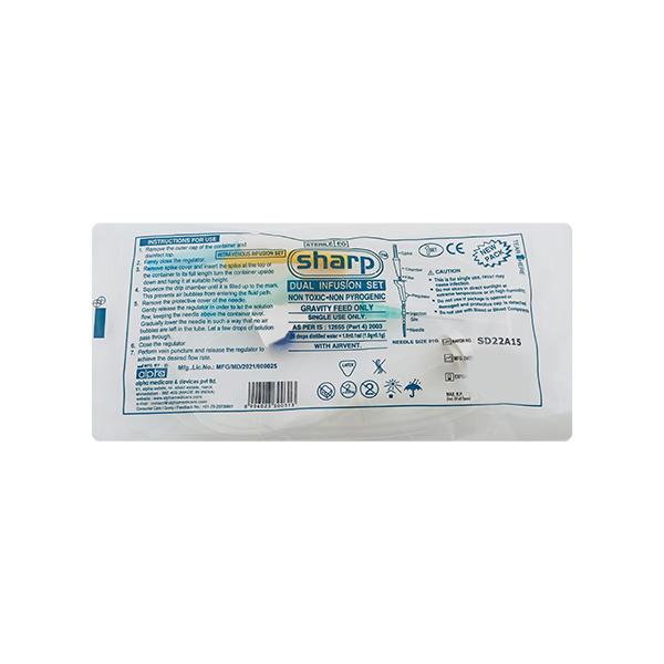 Buy Alpha Sharp Dual Micro Infusion Set 1's Online at Best Price - Infusion Set
