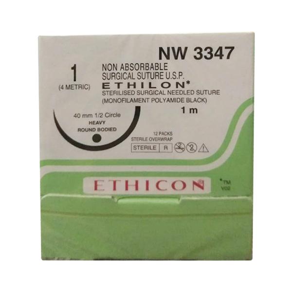 Buy Johnson & Johnson Ethicon Ethilon Non Absorbable Surgical Suture (1 mtr) (NW3347) 1's Online ...
