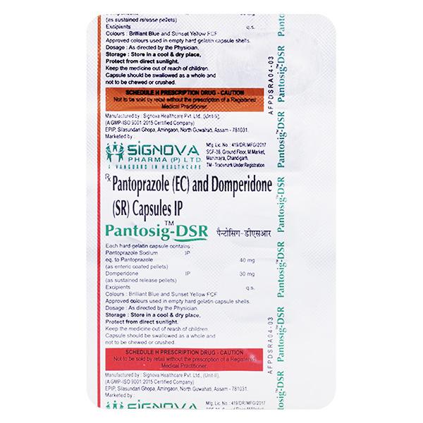 PANTOSIG DSR 30/40mg Capsule 10's : Uses, Side Effects, Price | Netmeds
