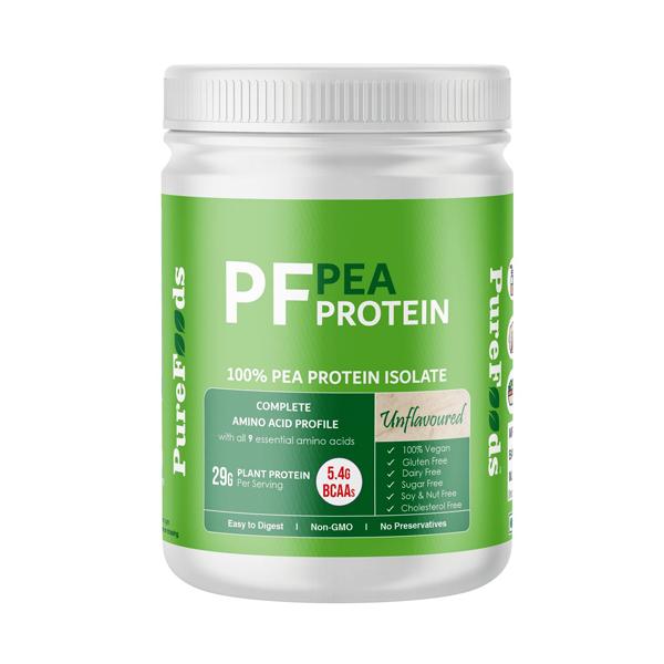 PureFoods PF Pea Protein Powder - Unflavoured 360 gm Online at ...