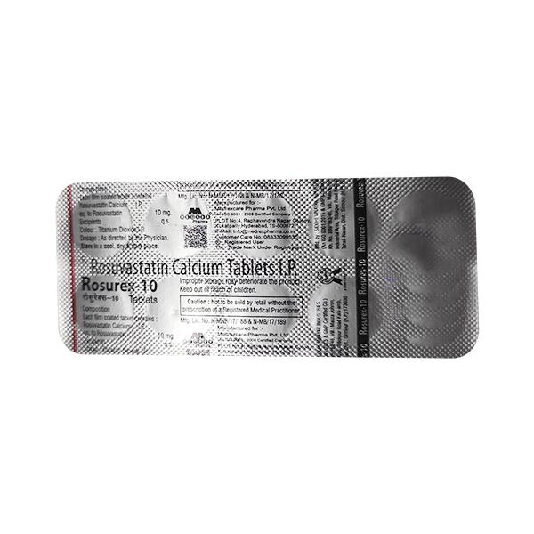 Rosurex 10Mg Tablet 10's