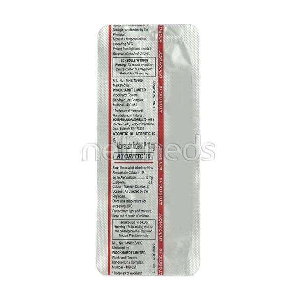 Buy Atoritic 10mg Tablet 10'S Online at Upto 25% OFF | Netmeds