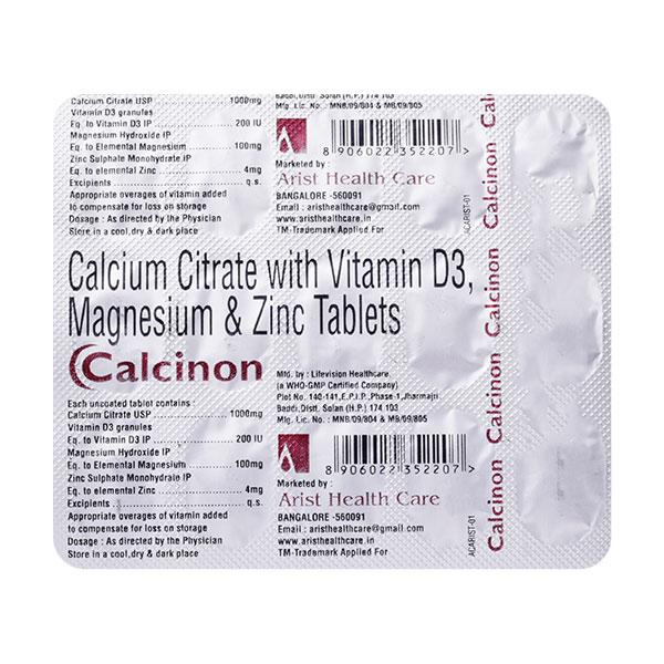 Buy CALCINON Tablet 15's Online at Upto 25% OFF | Netmeds