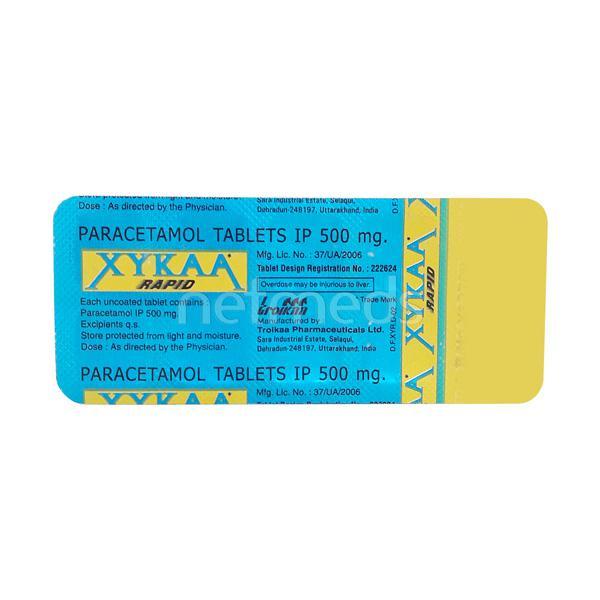 Xykaa Rapid 500mg Tablet 10'S : Uses, Side Effects, Price | Netmeds