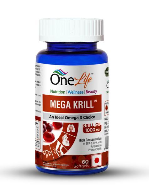 Onelife Mega Krill Softgels 60's
