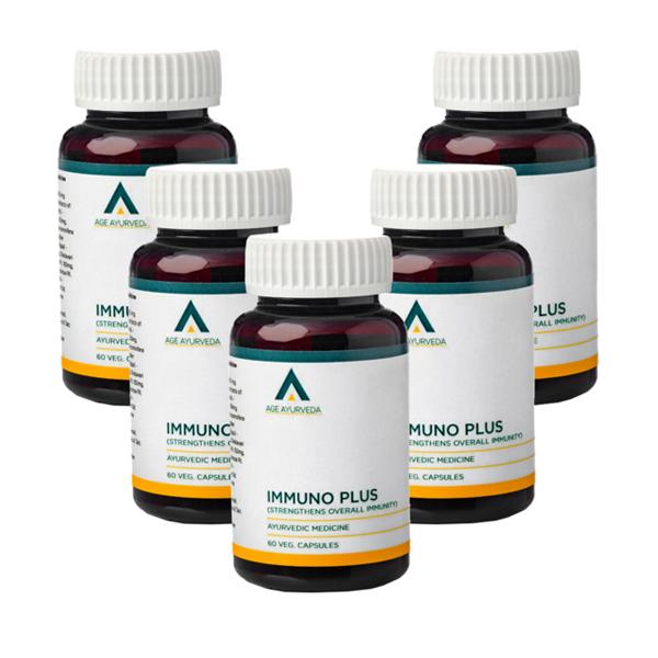 Age Ayurveda Immuno Plus Veg. Capsule (Pack of 5 x 60's)