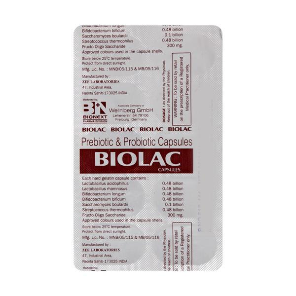 Biolac Capsule 10'S