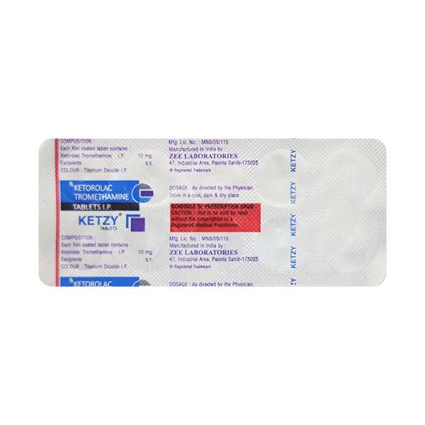 KETZY 10mg Tablet 10's