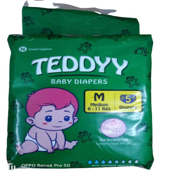 Buy Teddyy Baby Diapers (M) 5's Online at Discounted Price | Netmeds