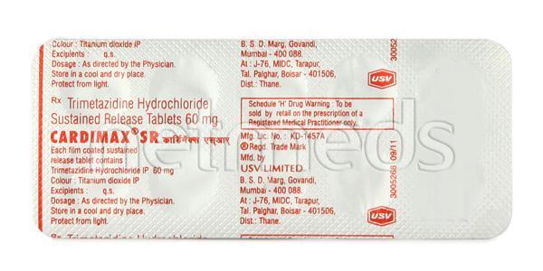 Cardimax SR 60mg Tablet 10'S
