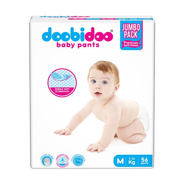 Buy Doobidoo Baby Pants Jumbo Pack (M) 56's Online at Best Price ...
