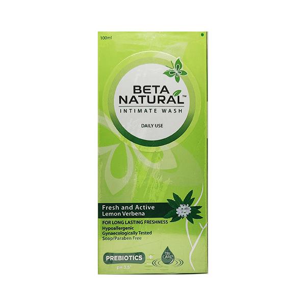 Buy Beta Natural Intimate Wash - Fresh and Active Lemon Verbena 100 ml ...