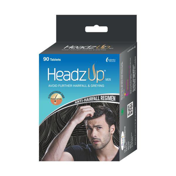 Headz Up Men Hairfall Therapy for Men Tablet 90's