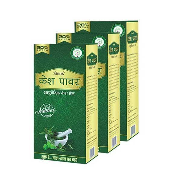 Deemark Kesh Power Ayurvedic Hair Oil (Pack of 3 x 120 ml) Online at ...